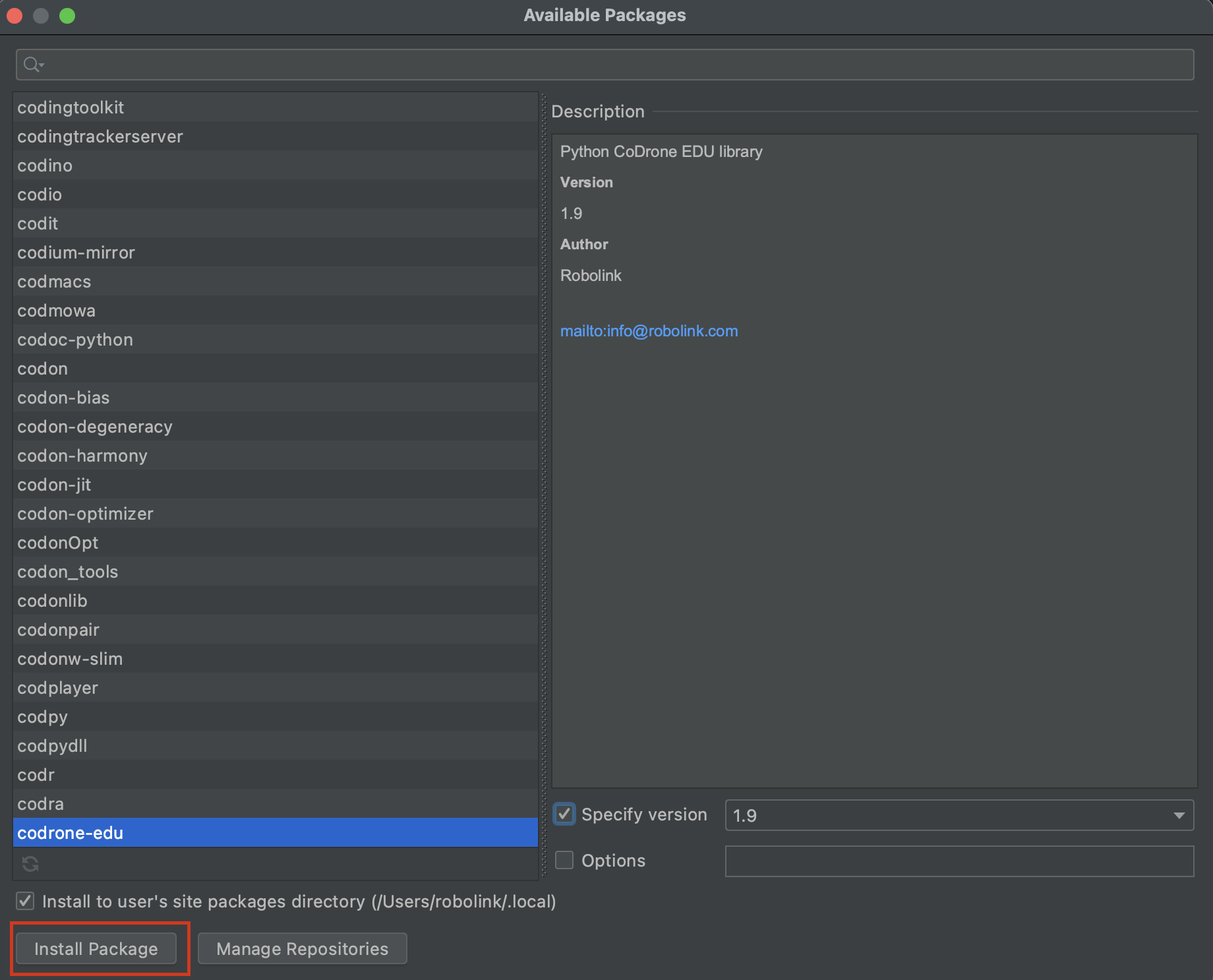 Updating the Library | Robolink Documentation